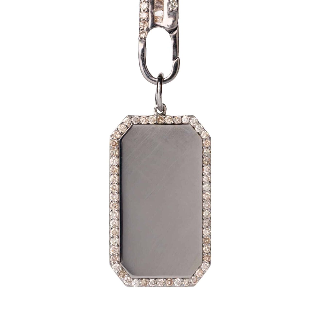 Diamond Dog Tag Pendant